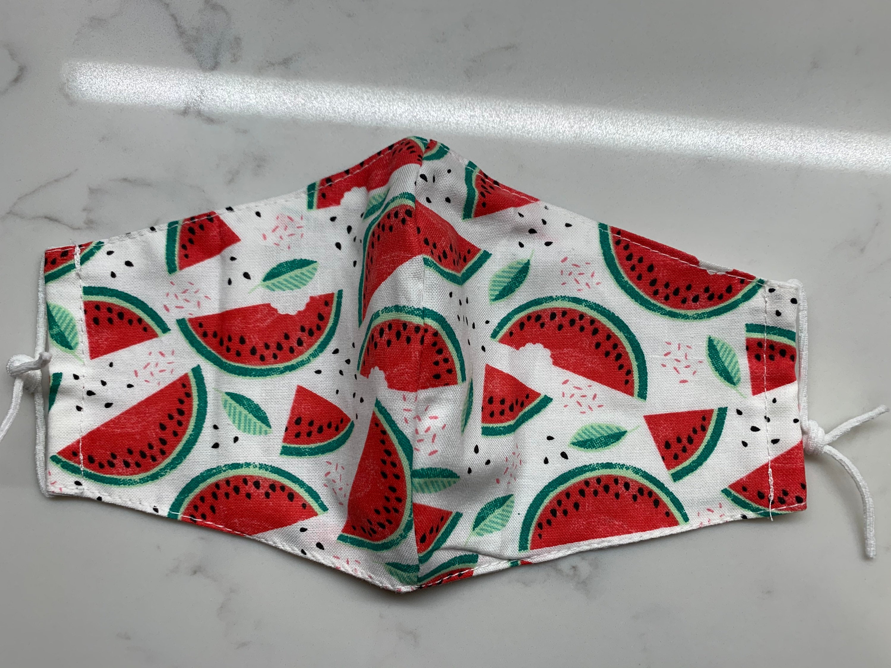 White Watermelon Mask With Filters | Etsy