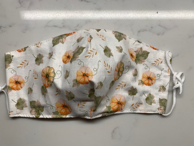 Fall Pumpkins Face Mask With Filters | Etsy