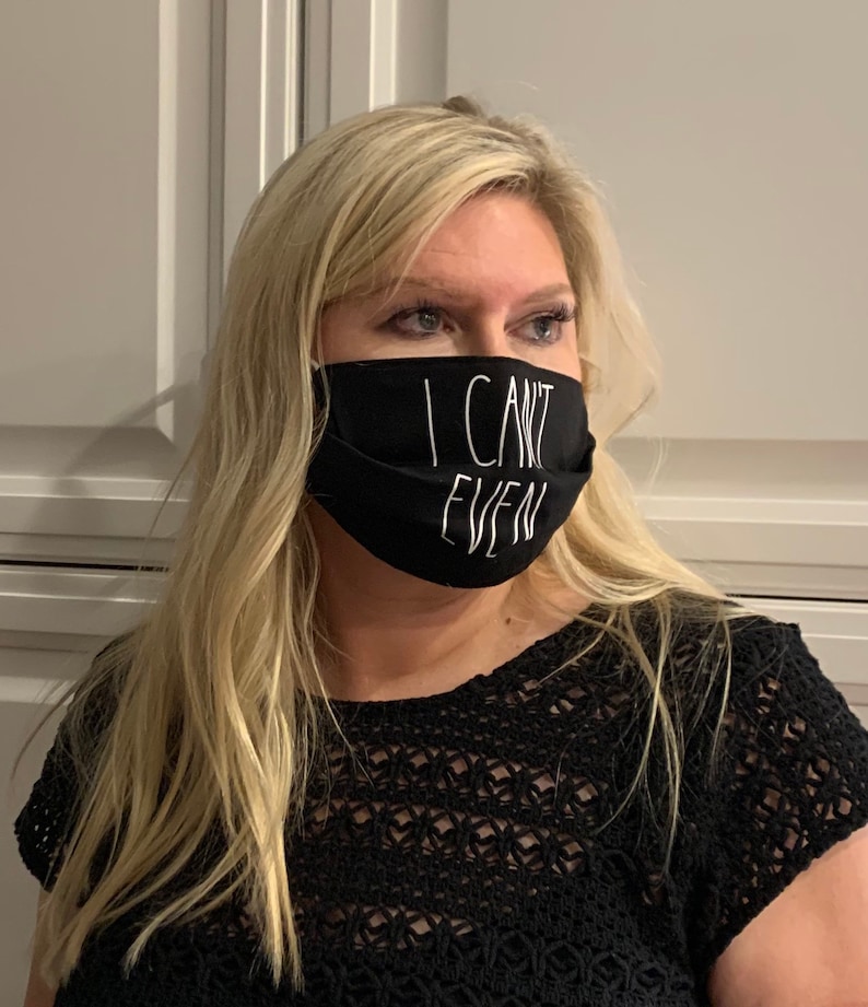 Rae Dunn Inspired I Cant Even White Mask With Filters | Etsy