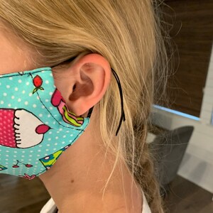 Dots Cotton Fabric Face Mask With Filters - Etsy