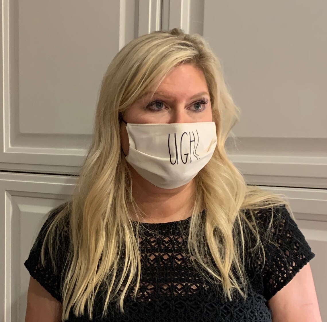 Rae Dunn Inspired Ugh Mask With Filters - Etsy