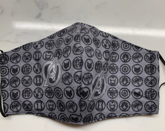 Avengers Print Mask With Filters - Etsy
