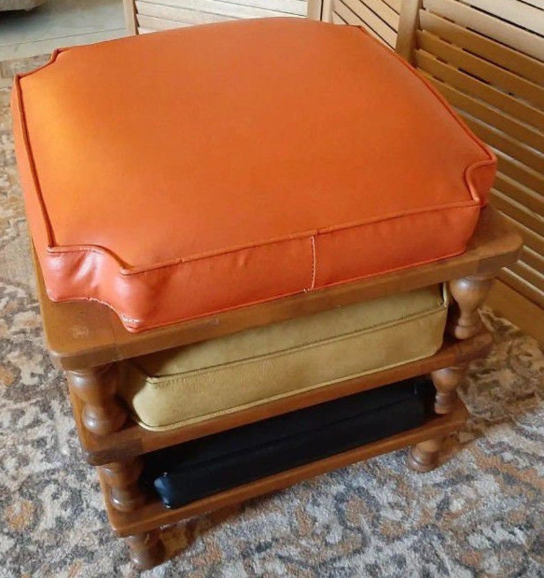 Mid Century Vintage Stack Stools by Ethan Allen - Etsy