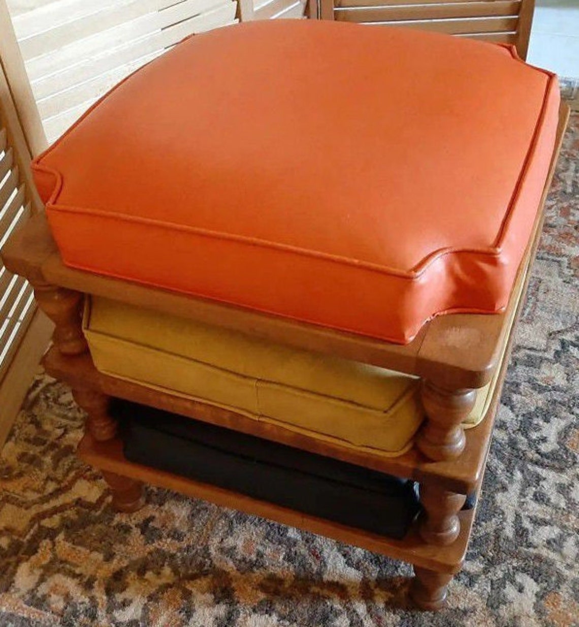 Mid Century Vintage Stack Stools by Ethan Allen - Etsy