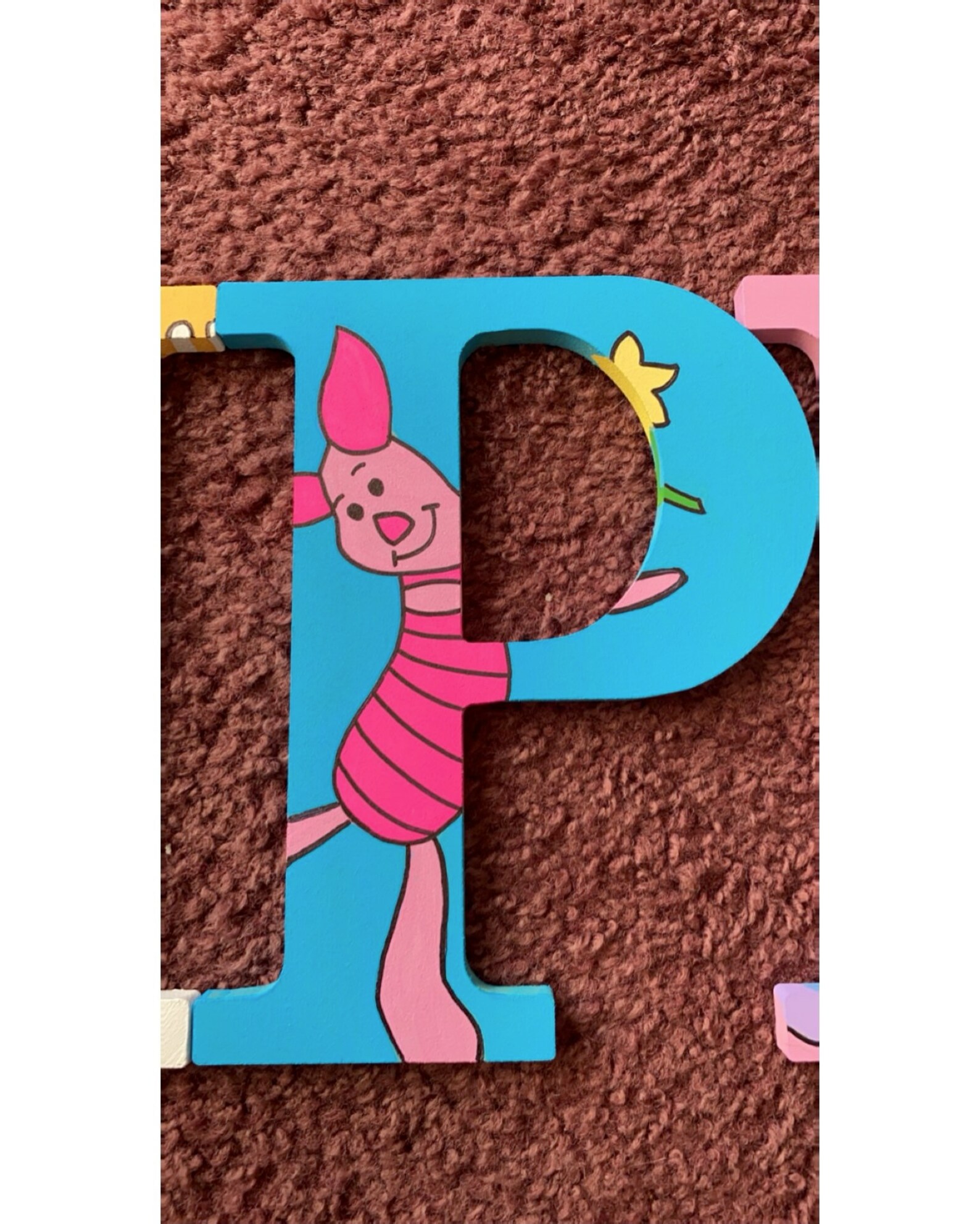 Winnie the Pooh hand painted letters | Etsy