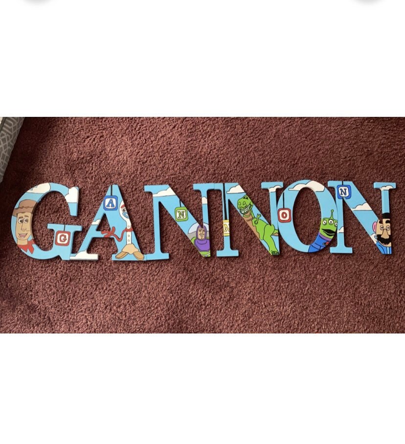 Toy Story Hand Painted Letters - Etsy