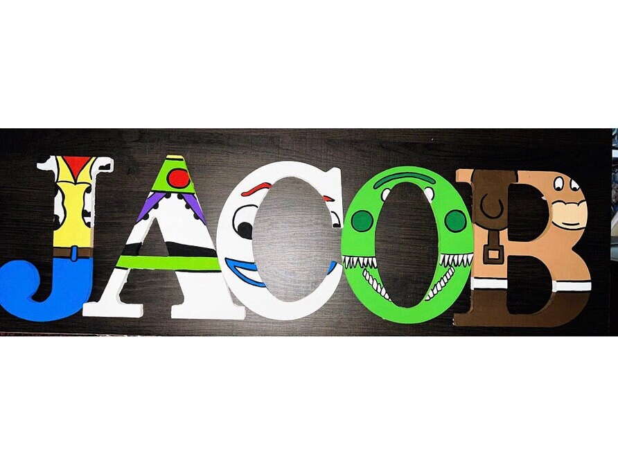 Toy Story Hand Painted Letters - Etsy
