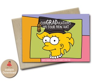 Lisa Simpson Card - Etsy