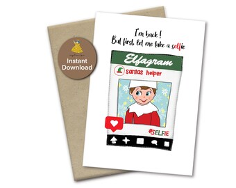 Elf Instagram Selfie Printable - Etsy