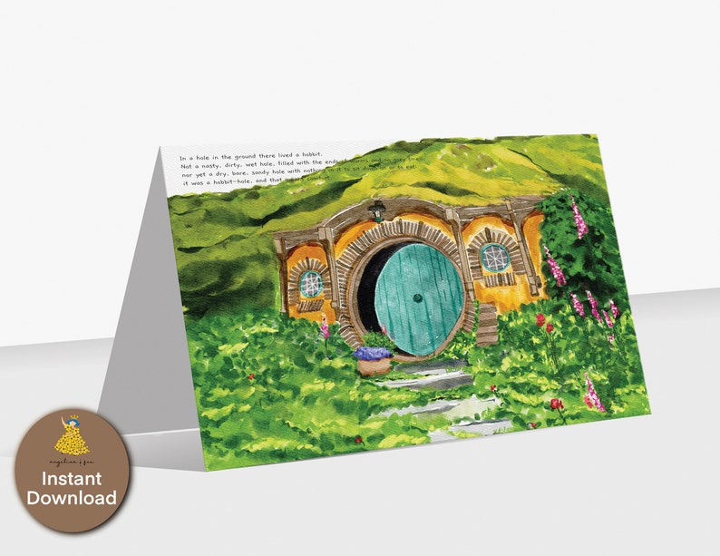 Hobbit Door, Hobbit Fans, Hobbit Village, Bilbo & Frodo's Home Greeting ...