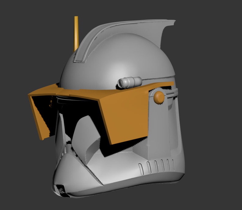 Commander Cody Clone Trooper Helmet Sideshow AOTC Phase 1 Star - Etsy