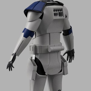 Clone Trooper Armor Captain REX Phase 2 Animated TCW Star Wars Cosplay ...