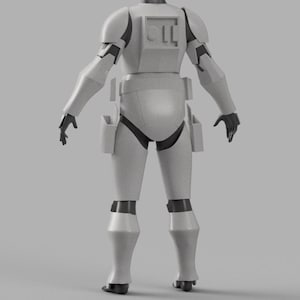 Clone Trooper Armor Officer Commander Captain Rex Cody Phase 1 Animated ...