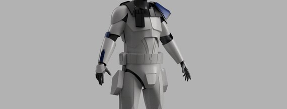 Clone Trooper Armor Captain REX Phase 2 Animated TCW Star Wars - Etsy