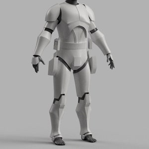 Clone Trooper Armor Officer Commander Captain Rex Cody Phase 1 Animated ...
