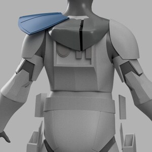 Clone Trooper Armor Officer Commander Captain Rex Cody Phase 1 Animated ...