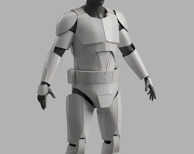 Clone Trooper Armor Phase 2 Animated TCW Star Wars Cosplay | Etsy