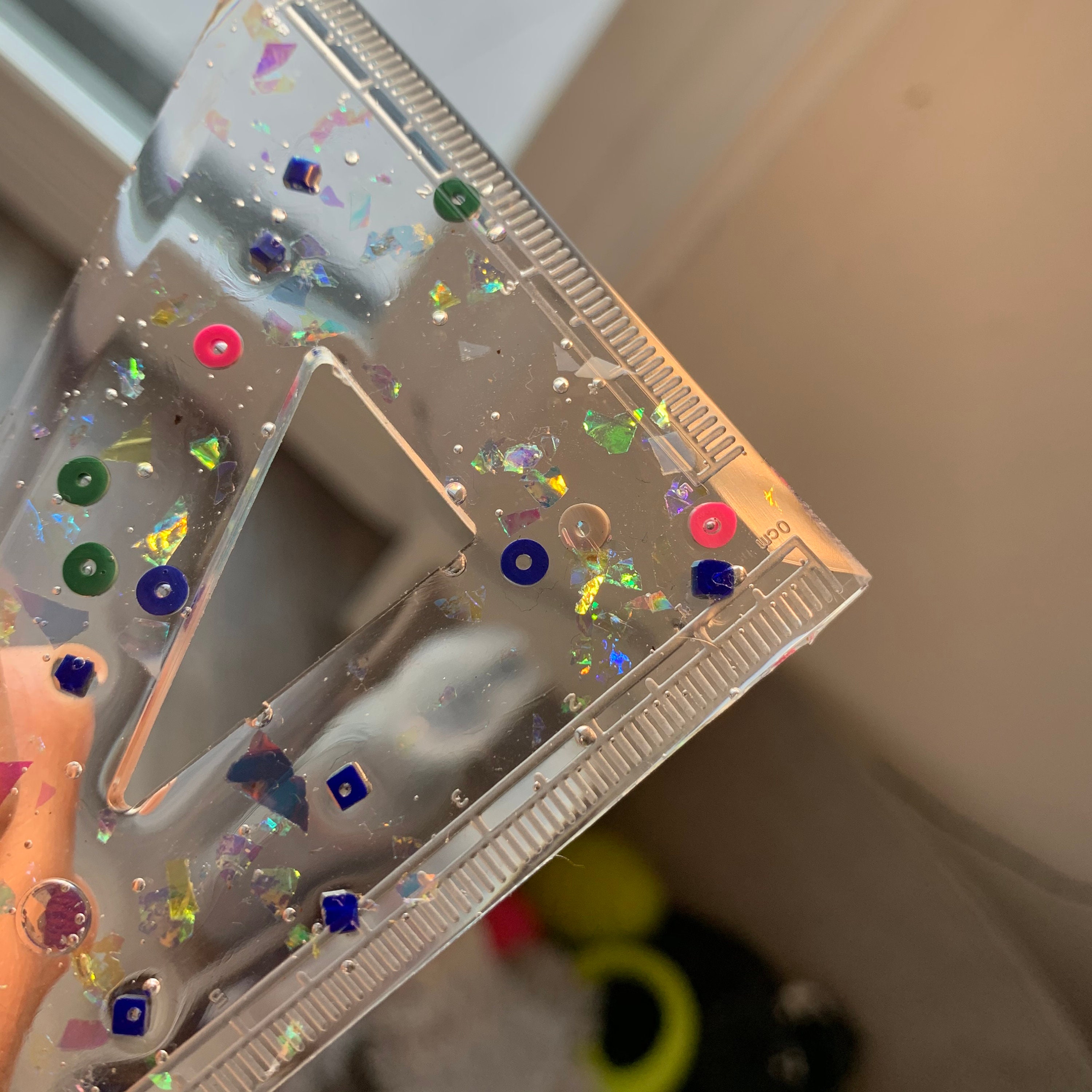 Acute Triangle Ruler Geometry Back to School Ruler Crystal - Etsy UK