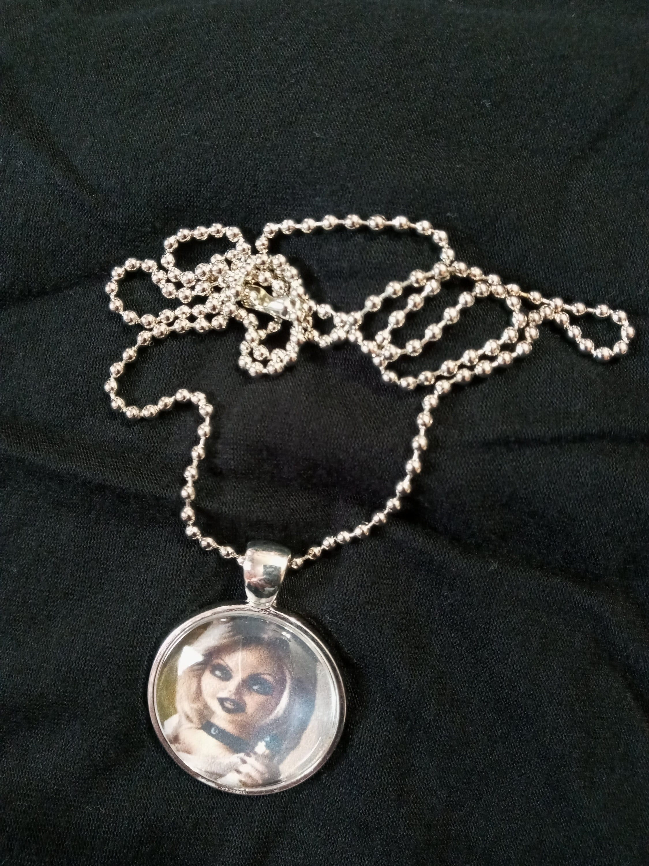 1 Inch Bride of Chucky Tiffany Horror Movie Glass Cabochon Pendant on ...