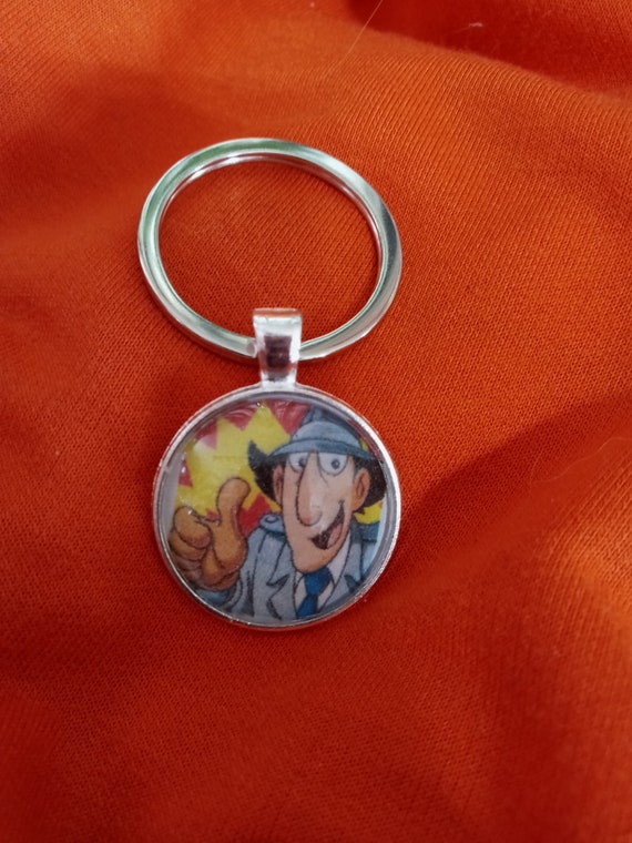 1 Inch Go Go Inspector Gadget Cartoon Glass Cabochon Pendant | Etsy