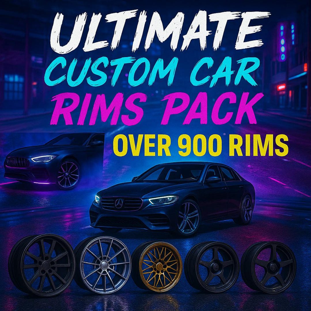 Fivem Ultimate Custom Car Rims Pack | 900+ HD Wheels for Any Vehicle - Etsy