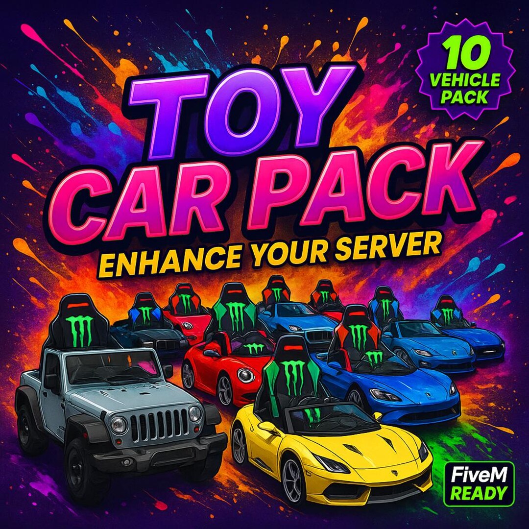 Fivem Toy Car Pack Enhance Your Server Today Digital Download Instant ...