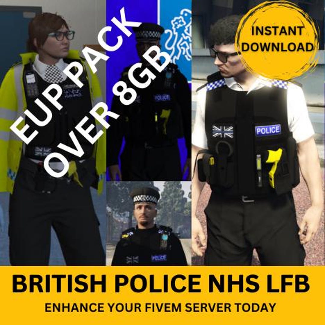 Fivem British Eup | British Police | British Nhs | Male & Female ...