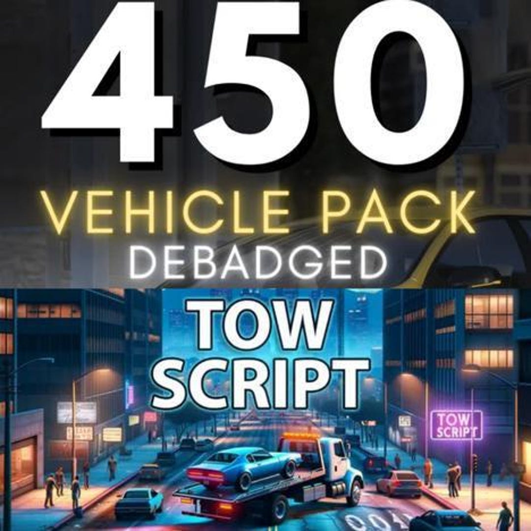 Fivem Ultimate Tow and Car Pack With Police and Ems Biggest Pack Script ...