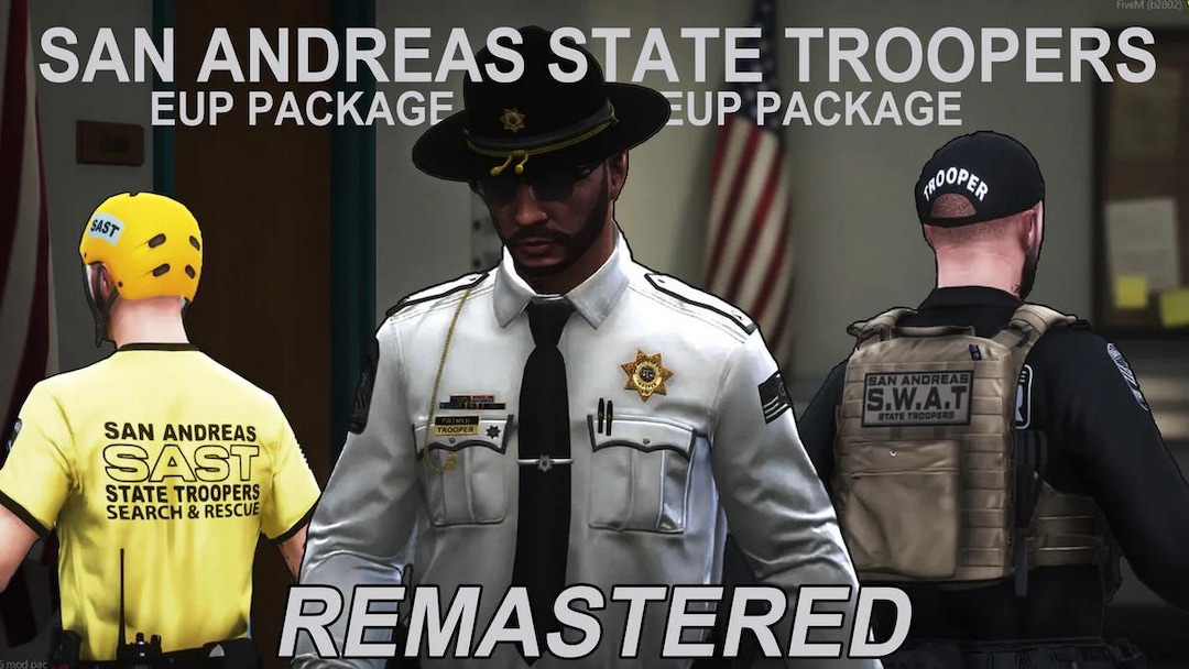 2025 State Troopers Eup Pack Male/female Fivem Server Instant Download ...