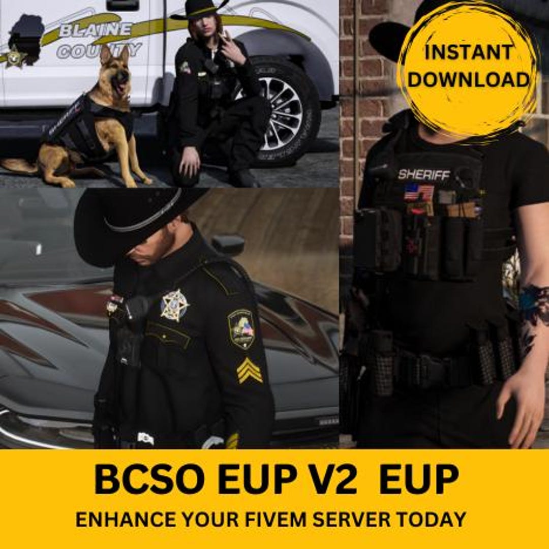 FiveM blaine County SHERIFF BCSO eup sofort download - Etsy.de