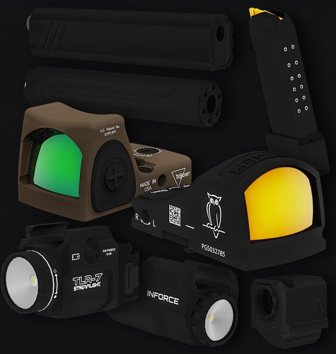Glock 19 Attachments Gen 4 & Safariland 7378 7ts Als Holster Fivem Eup ...