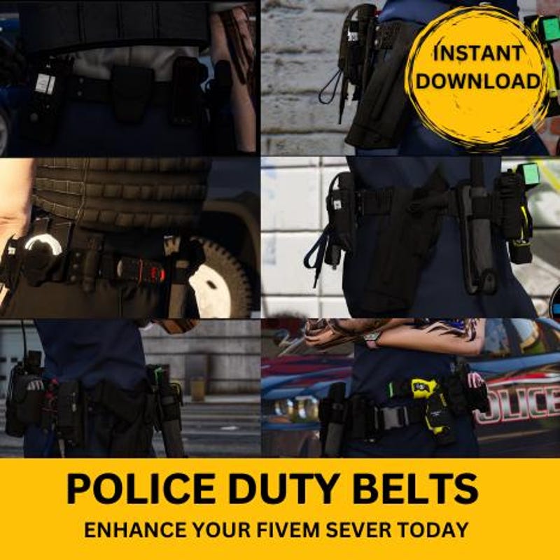 Fivem police belt - Etsy.de