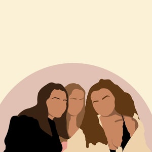 Custom Group Portrait Illustration, Photo Illustration, Personalised ...