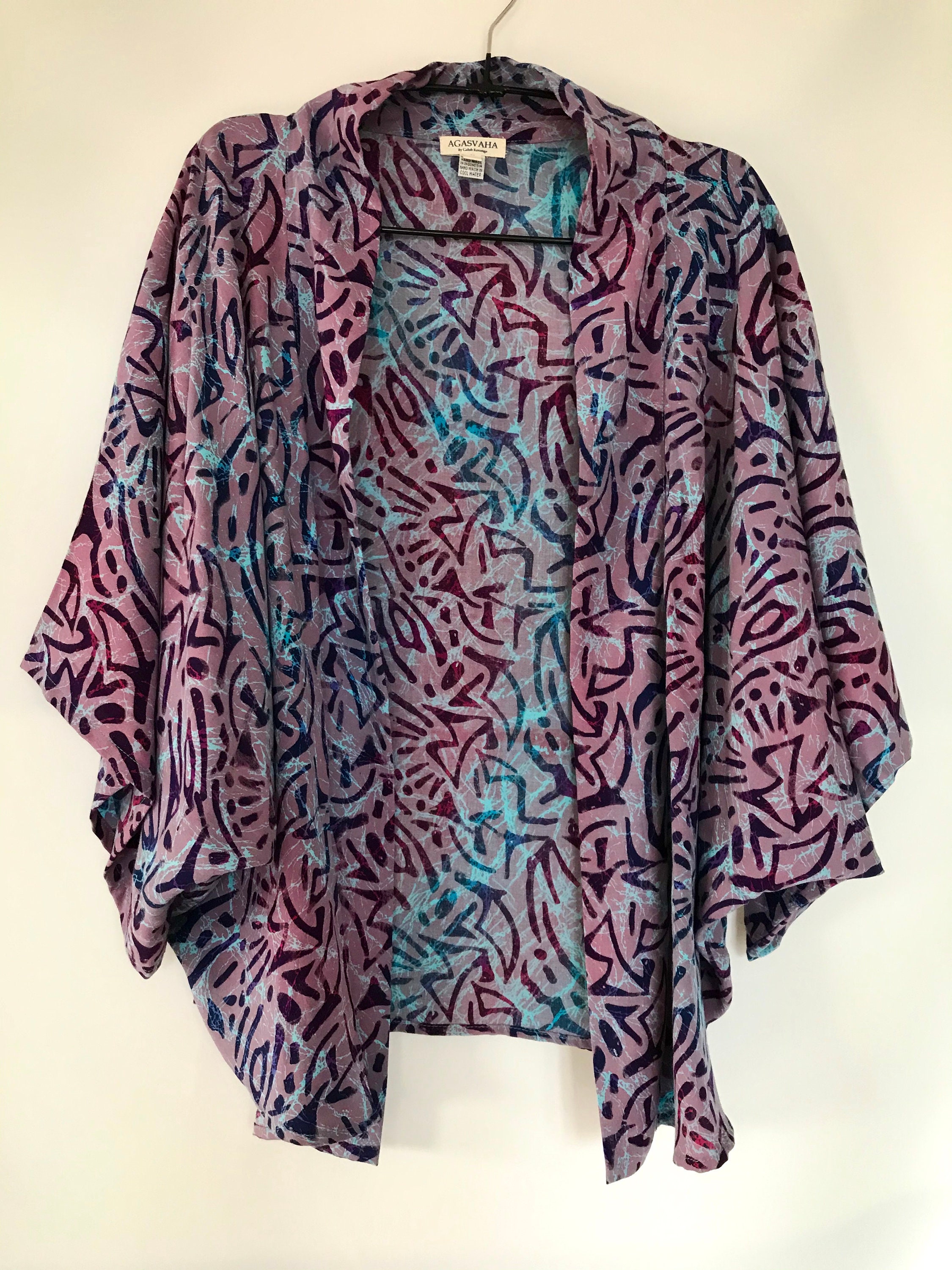 Outer Jacket Rayon Bali Batik Plus Size Cardigan Casual - Etsy