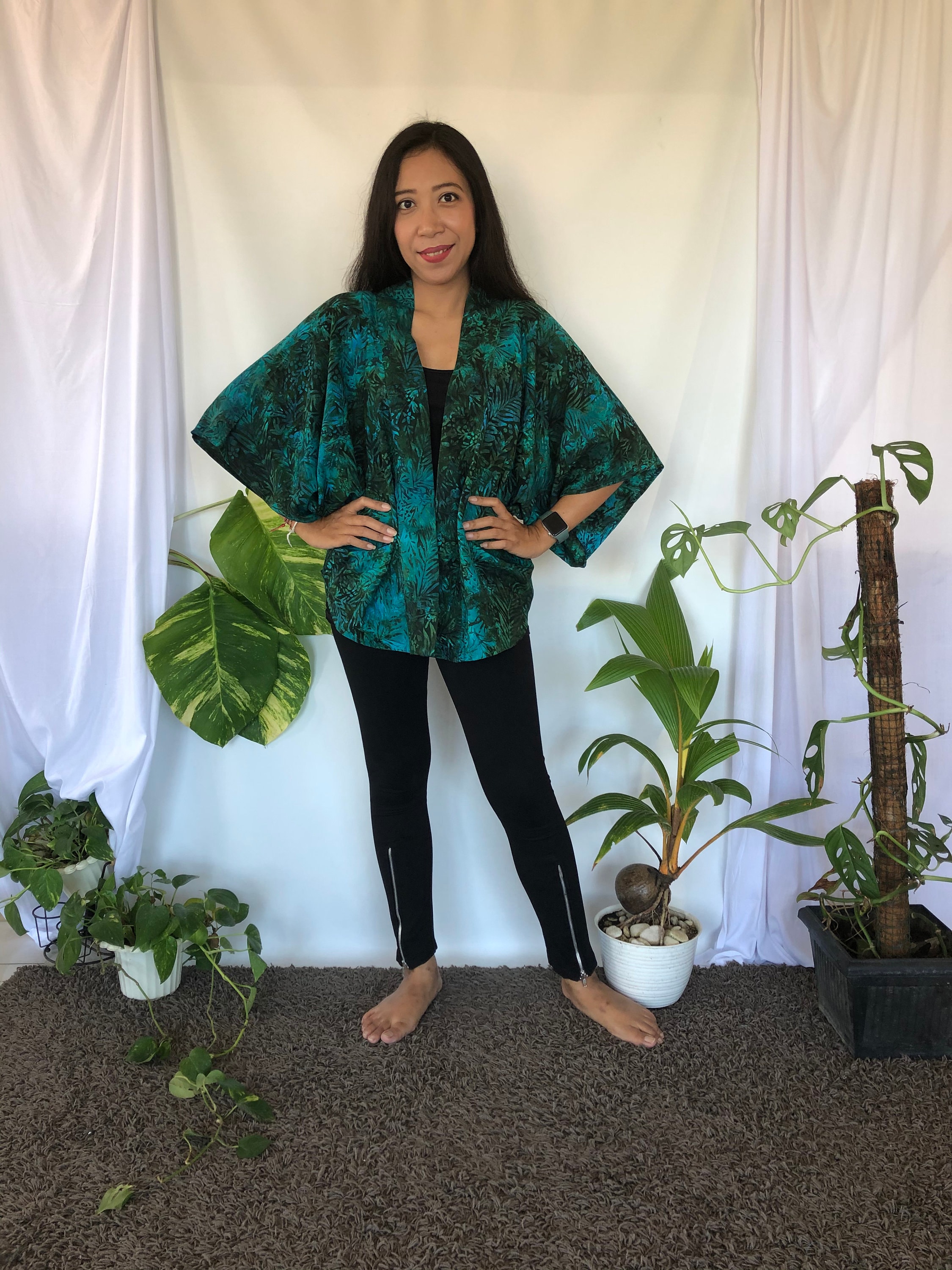 Outer Jacket in 100% Rayon Batik Cardigan Bali Batik | Etsy