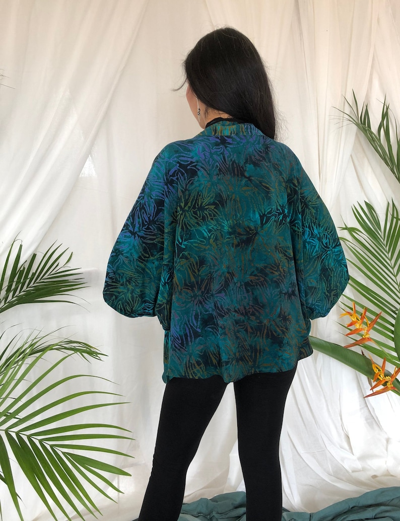 Outer Jacket in 100% Rayon Batik - Cardigan Bali Batik - Casual Blazer ...