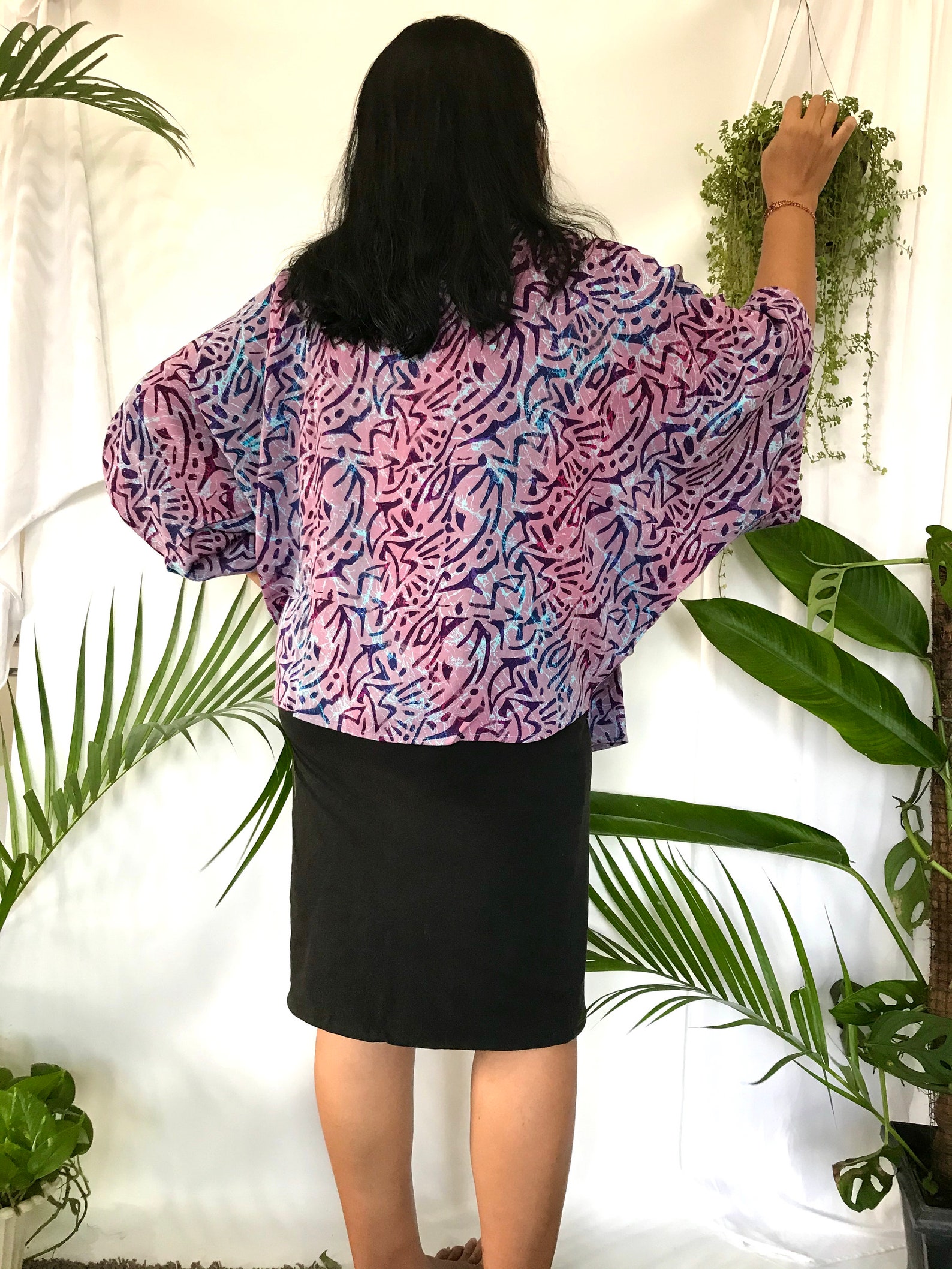 Outer Jacket Rayon Bali Batik Plus Size Cardigan Casual - Etsy