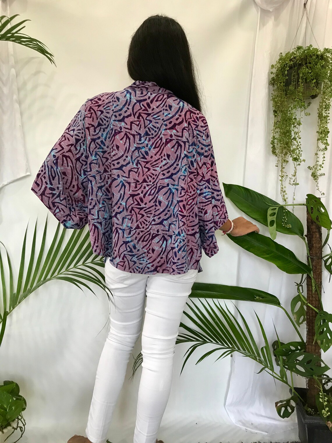 Outer Jacket Rayon Bali Batik Plus Size Cardigan Casual - Etsy