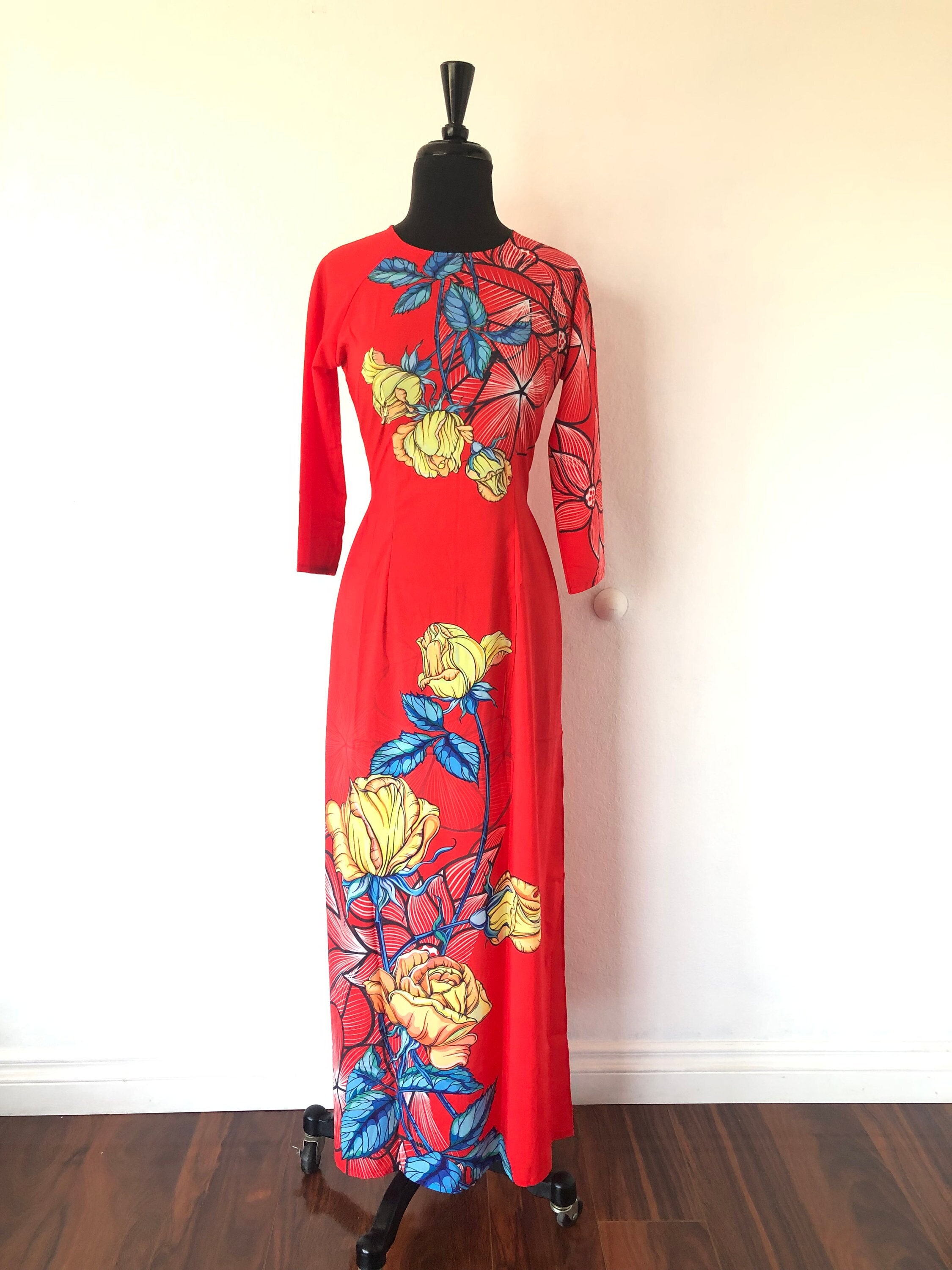 Traditional Vietnamese Ao Dai/dress - Etsy
