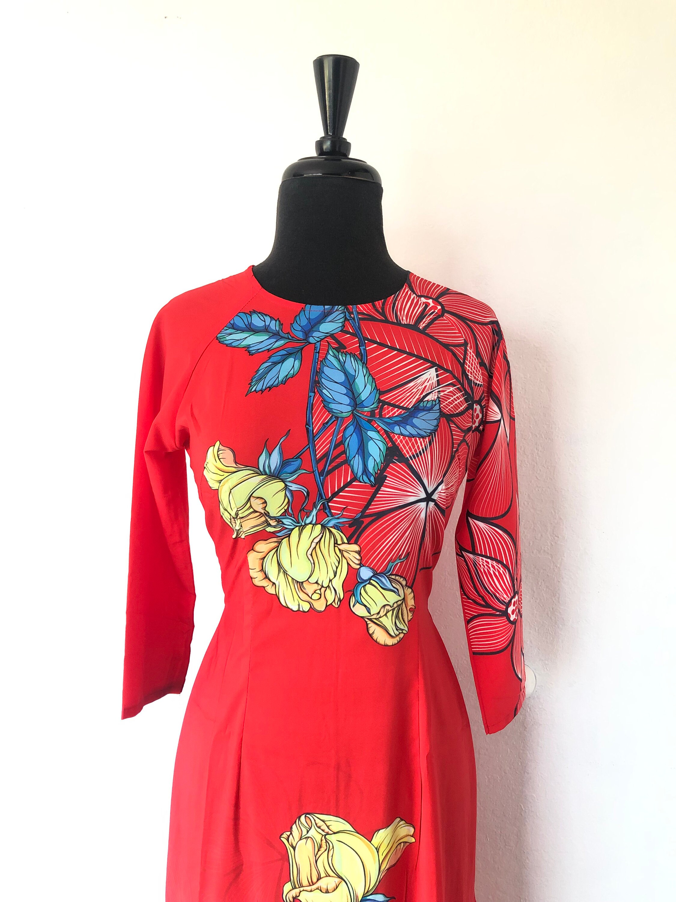Traditional Vietnamese Ao Dai/dress - Etsy