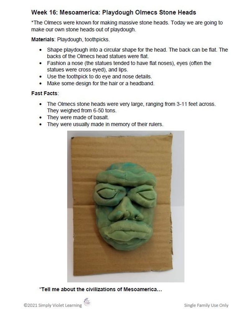 Classical Conversations Cycle 1 Ancient HISTORY Crafts and Activities ...