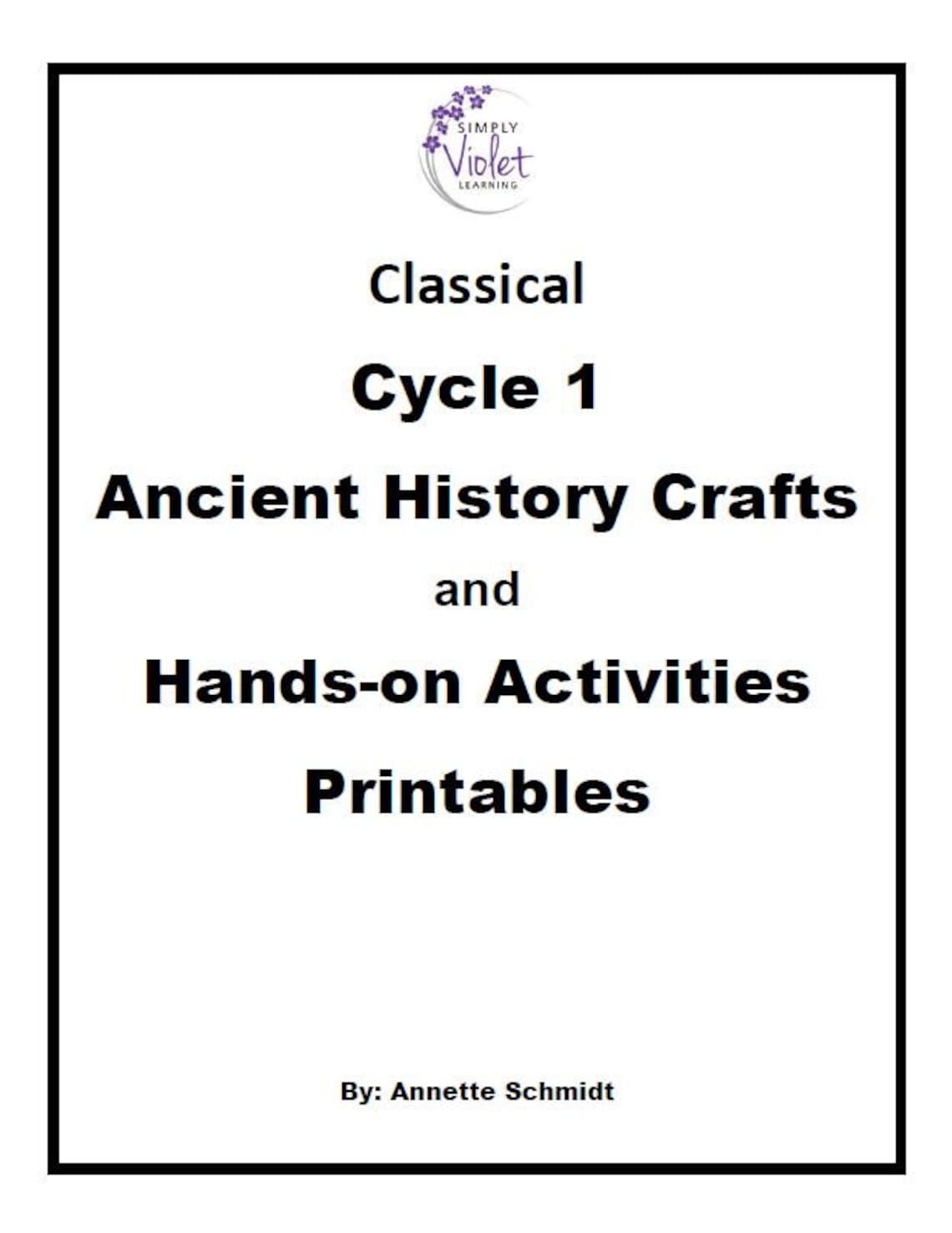 Classical Conversations Cycle 1 Ancient HISTORY Crafts and - Etsy