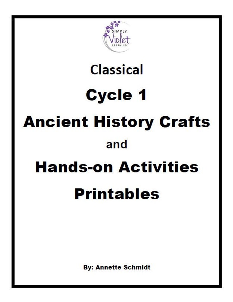 Classical Conversations Cycle 1 Ancient HISTORY Crafts and - Etsy