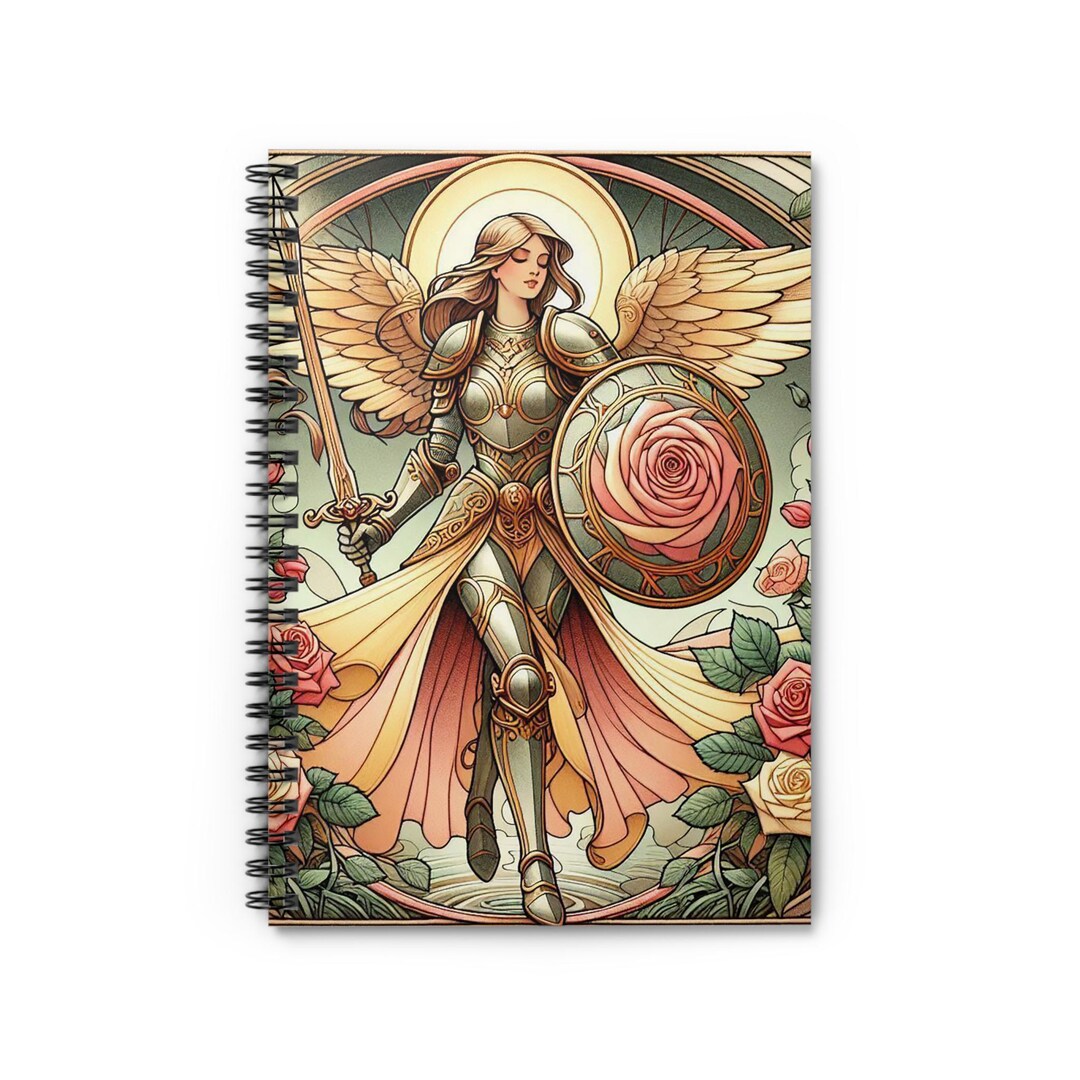 Angel Warrior Spiral Notebook - Ruled Line, Inspirational Journal, Gift ...