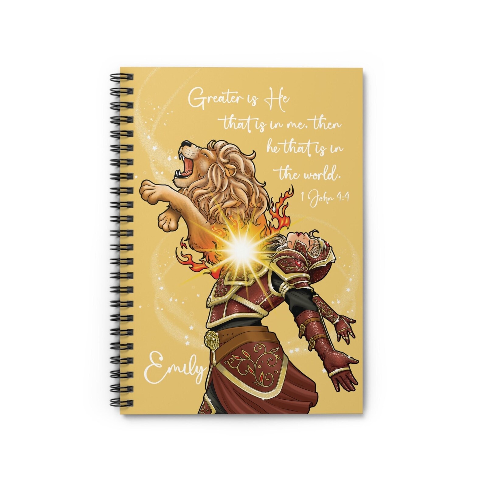 Personalized Spiral Notebook Scripture Journal Custom Bible Notebook ...