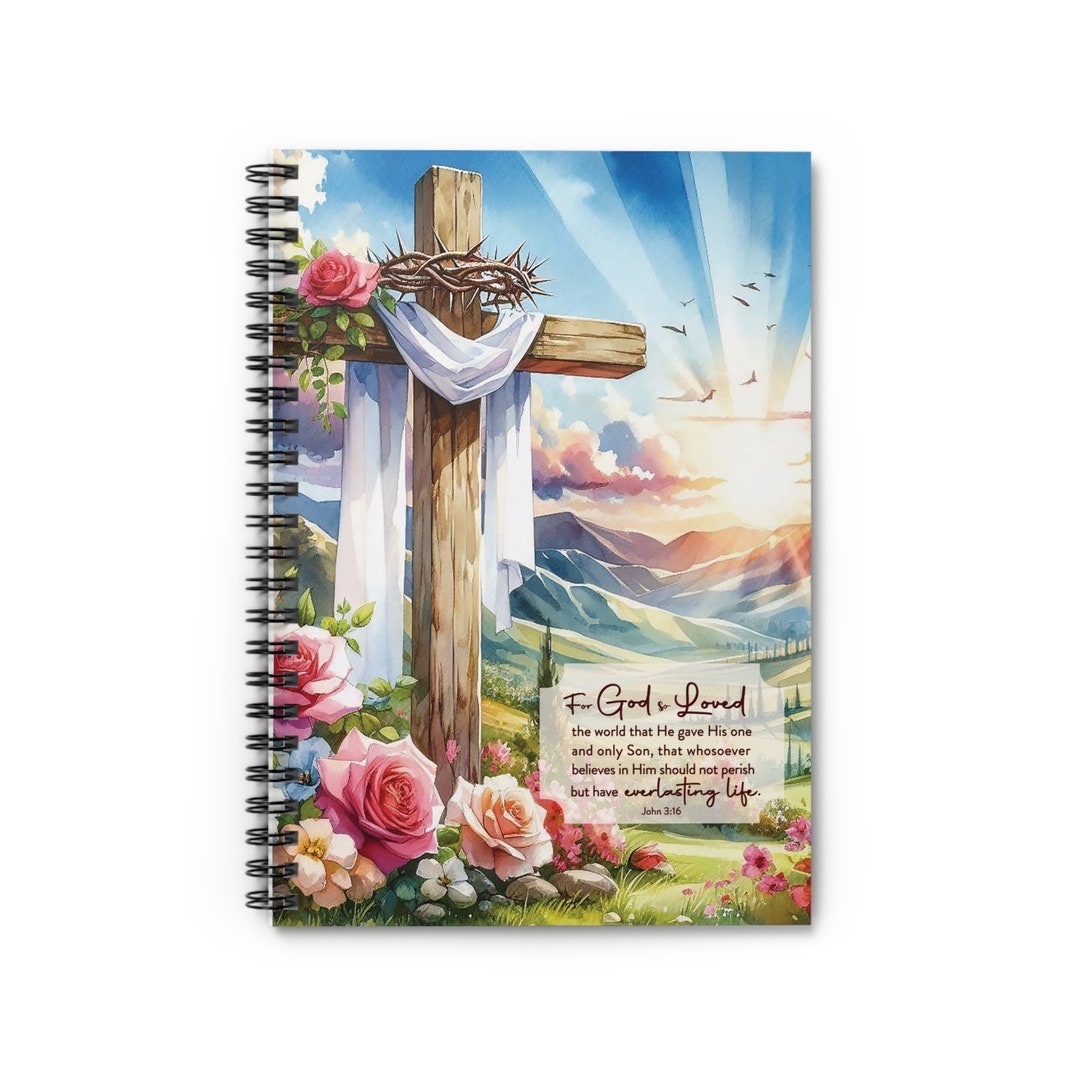 Notebook Spiral Notebook Bible Notebook Christian Gift Prayer Notebook ...