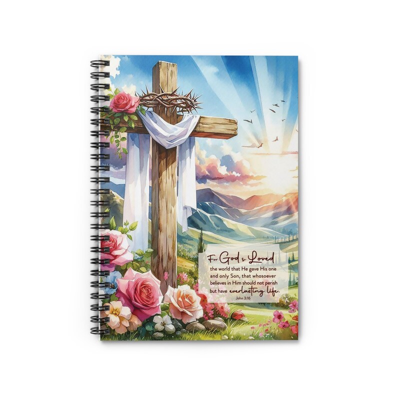 Notebook Spiral Notebook Bible Notebook Christian Gift Prayer Notebook ...