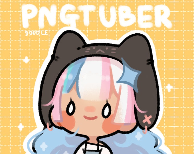 Custom Simple Doodle Chibi Pngtuber Reactive PNG - Etsy