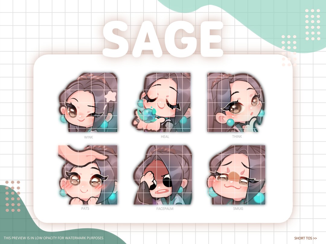 Sage Emotes Valorant Premade for Twitch Youtube Discord - Etsy Singapore