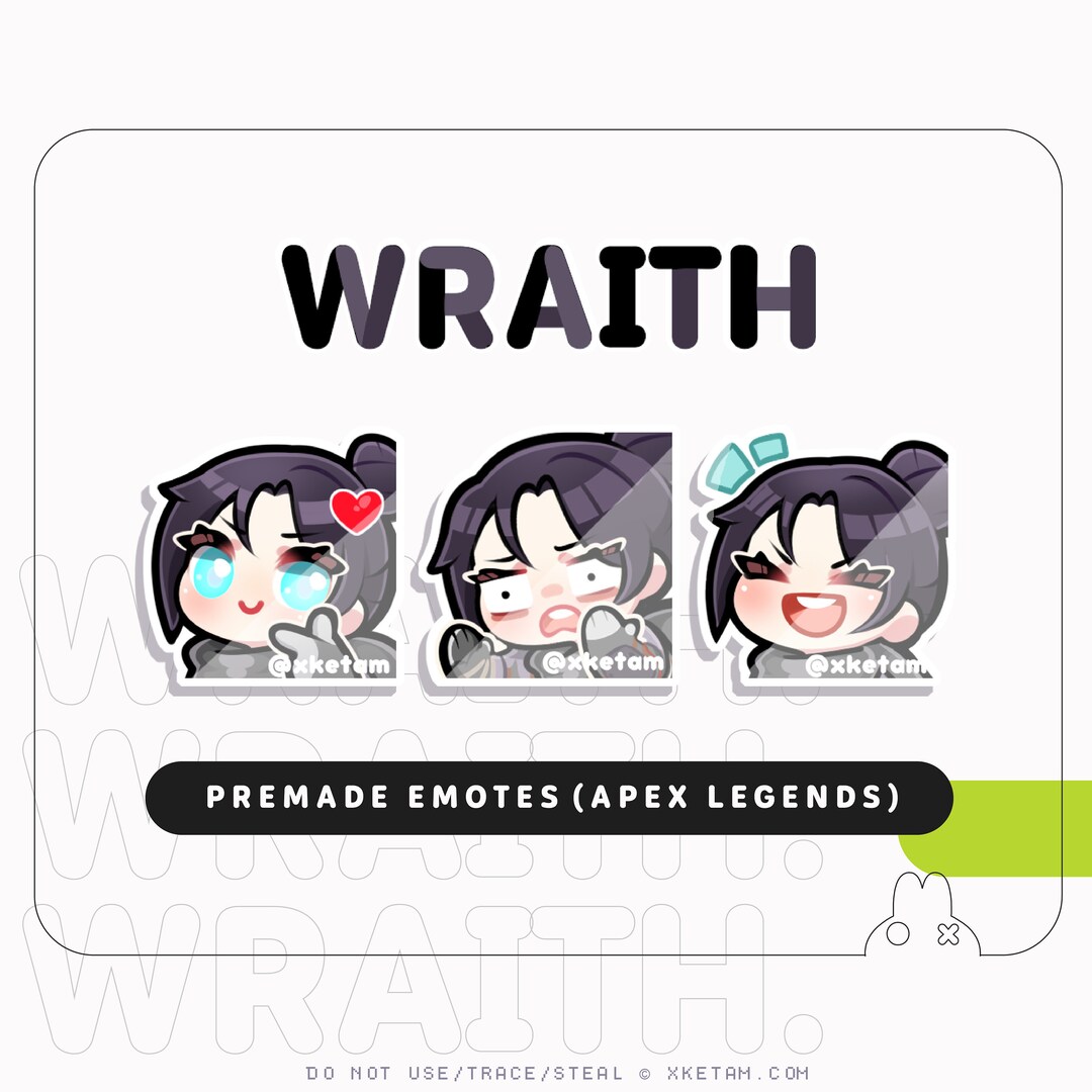 Wraith Emotes Premade Emotes ( Apex Legends ) for Twitch, Tiktok ...